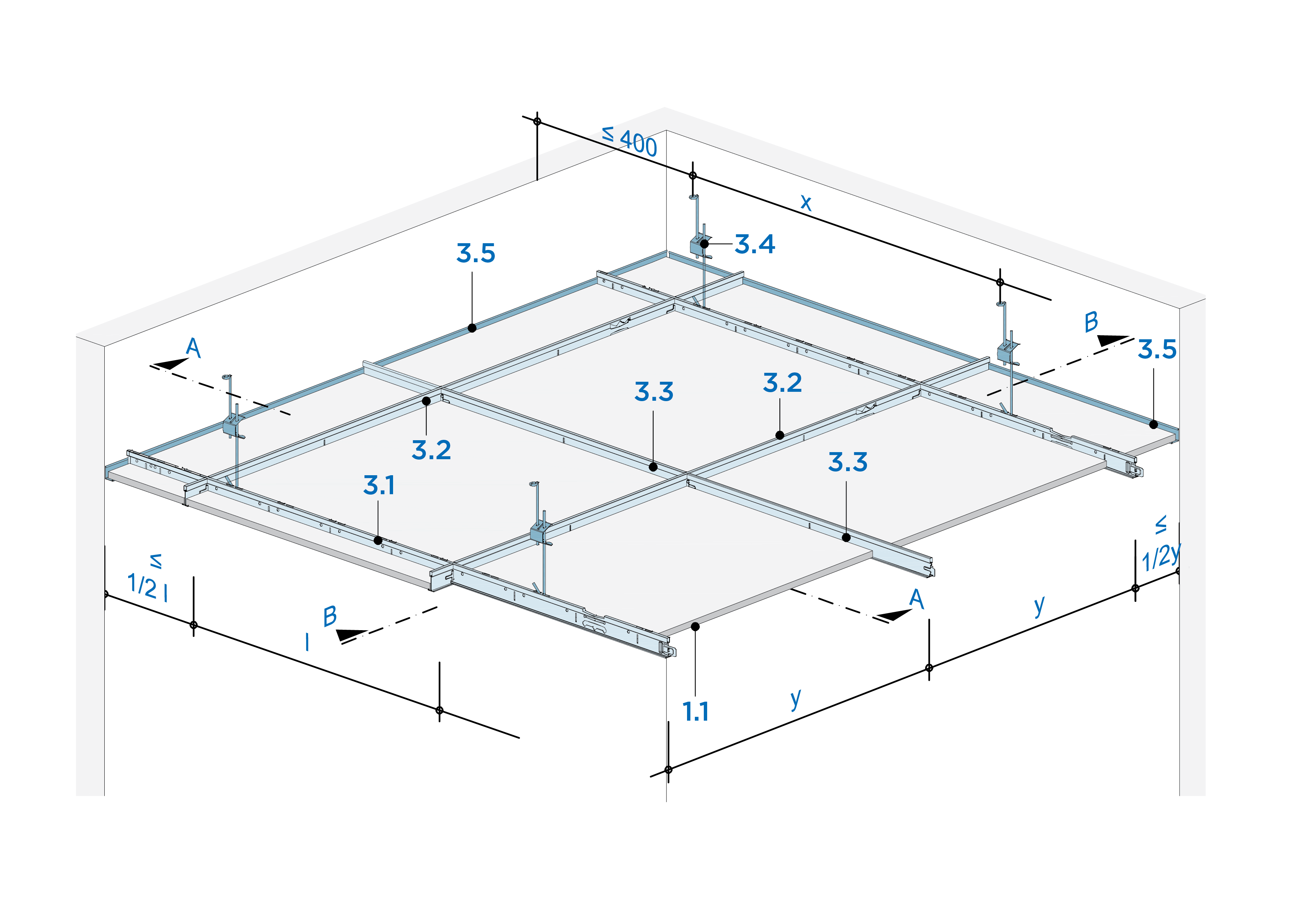Rigips sistem AD20GYAE (4.07.50/52/55/56/60/62/70/72) | Rigips